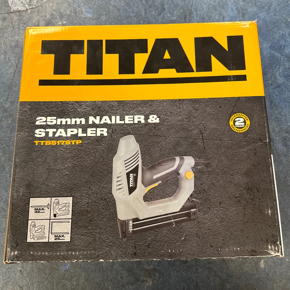 Pre-owned Titan titan nailer and stapler 25mm - Own4Less